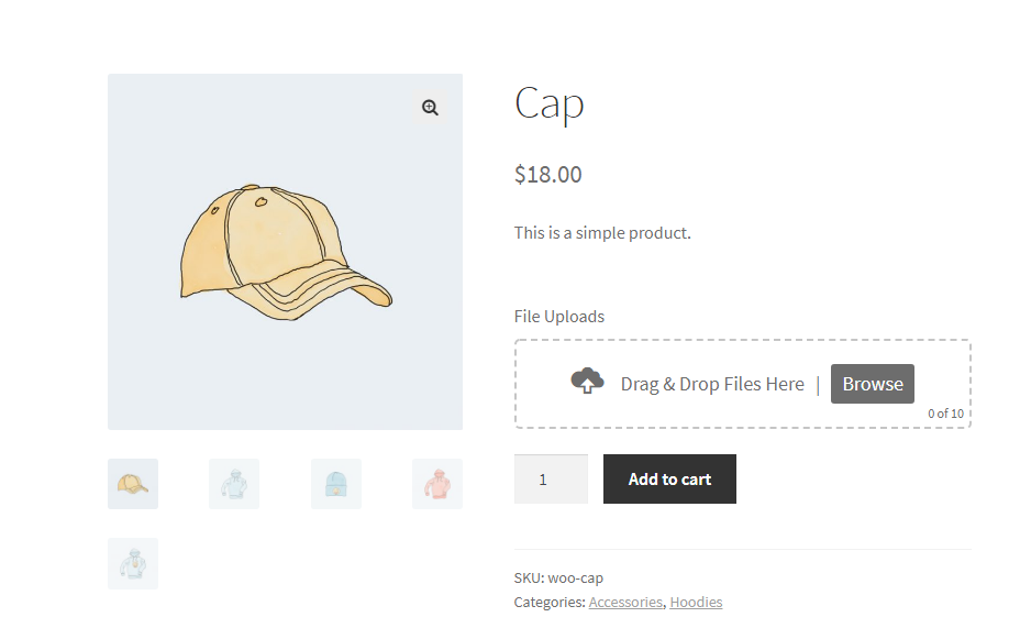Drag and Drop Multiple File Upload for WooCommerce para WordPress - Descargar