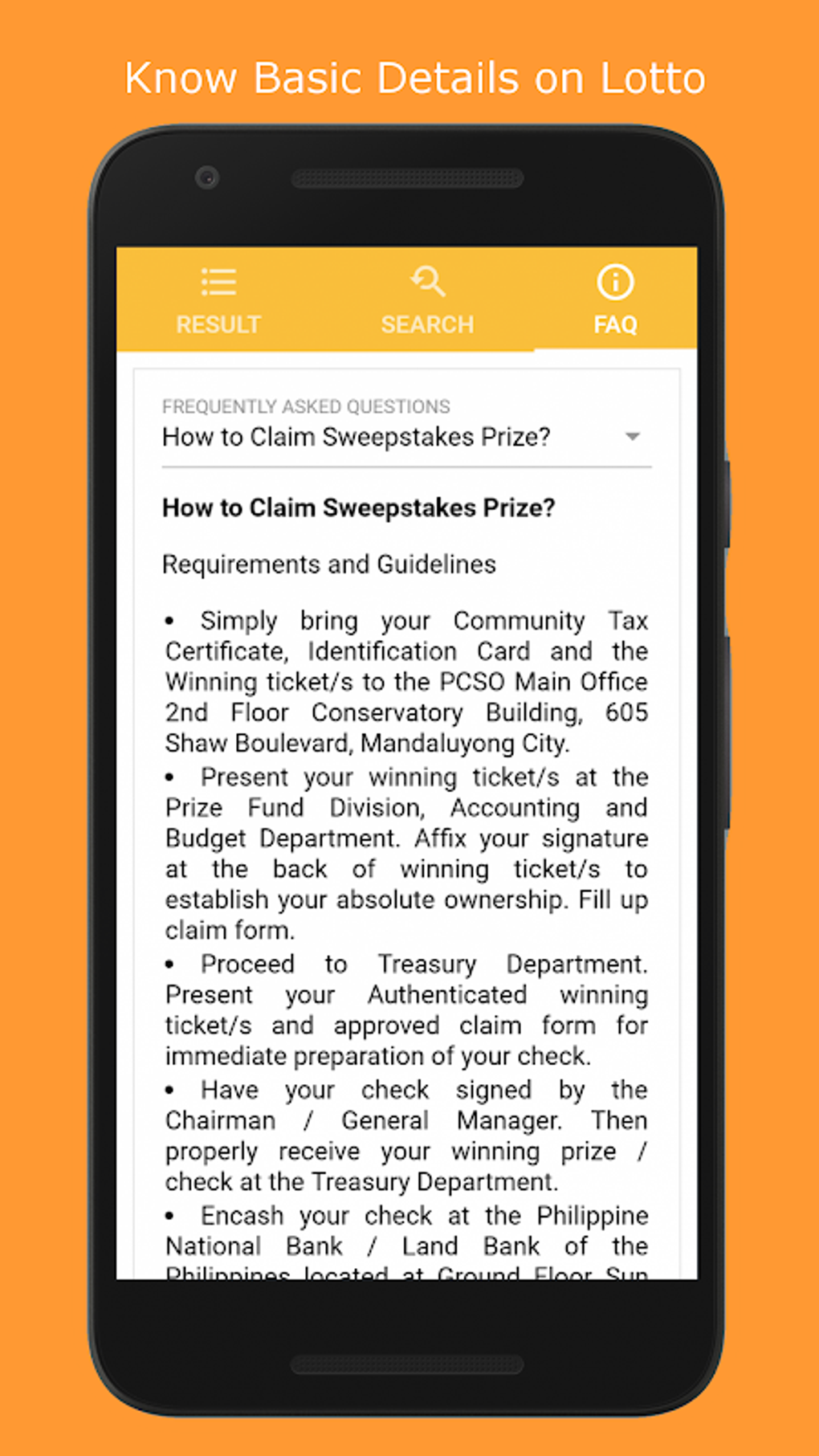 PCSO Lotto Results APK per Android - Download