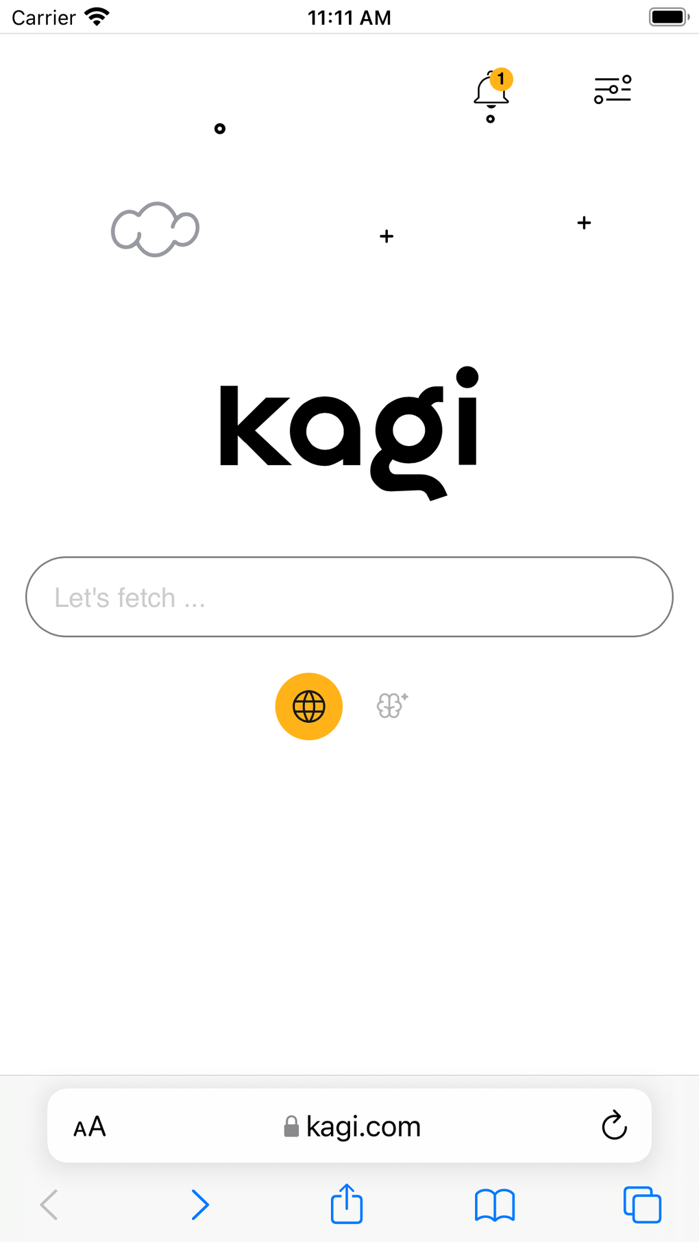 Kagi for Safari para iPhone - Descargar