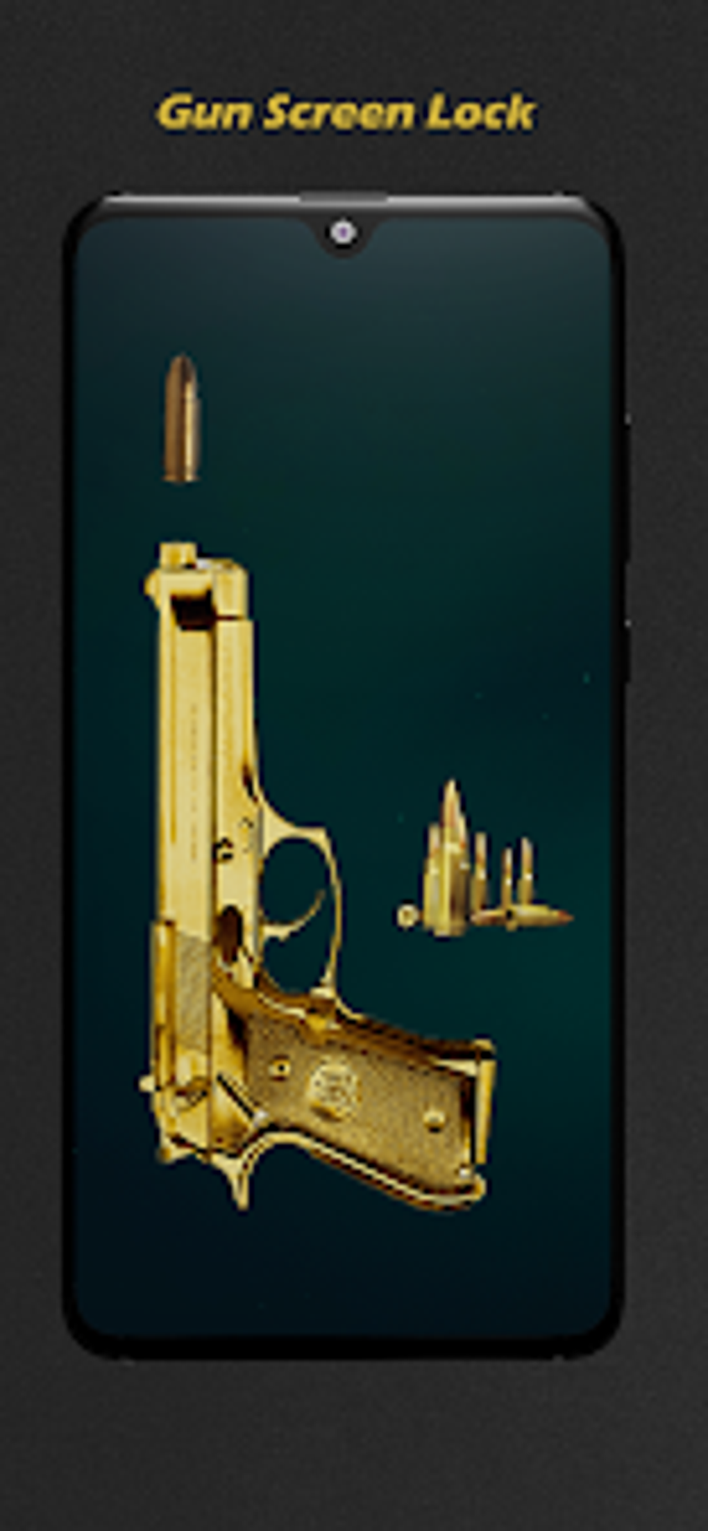 Android için Pistol Gun Lock Screen 2023 - İndir