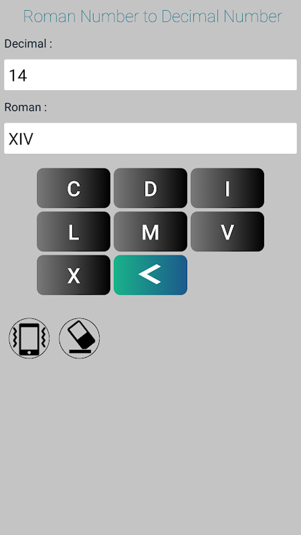 Roman numerals to Decimal and vice versa APK for Android - Download