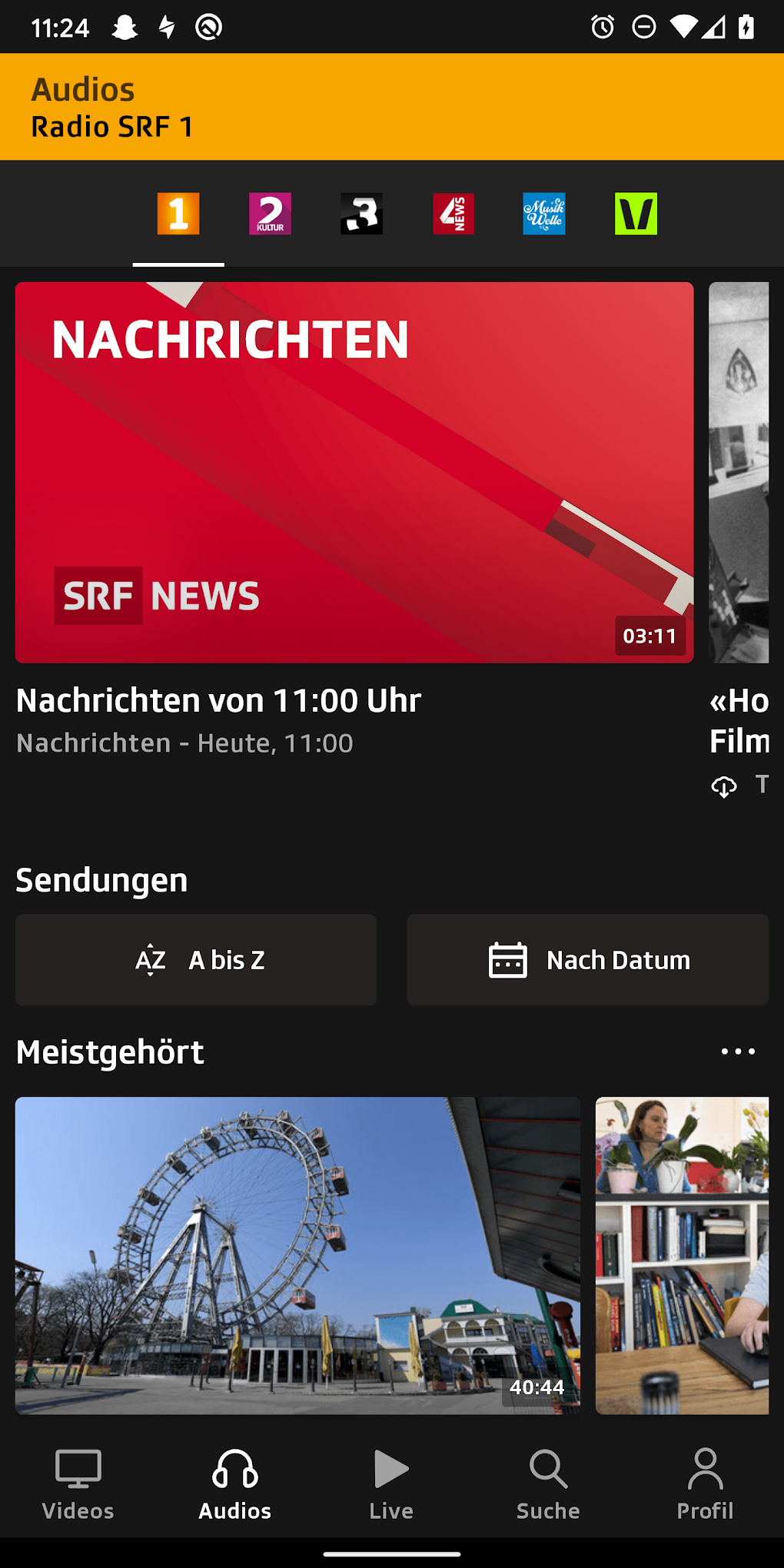 Play SRF - Video und Audio SRF para Android - Descargar