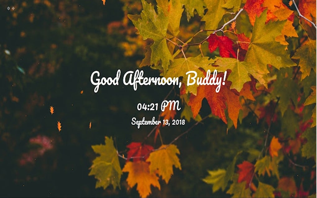 The Fall Day - A Fall Tab for Google Chrome - Extension Download