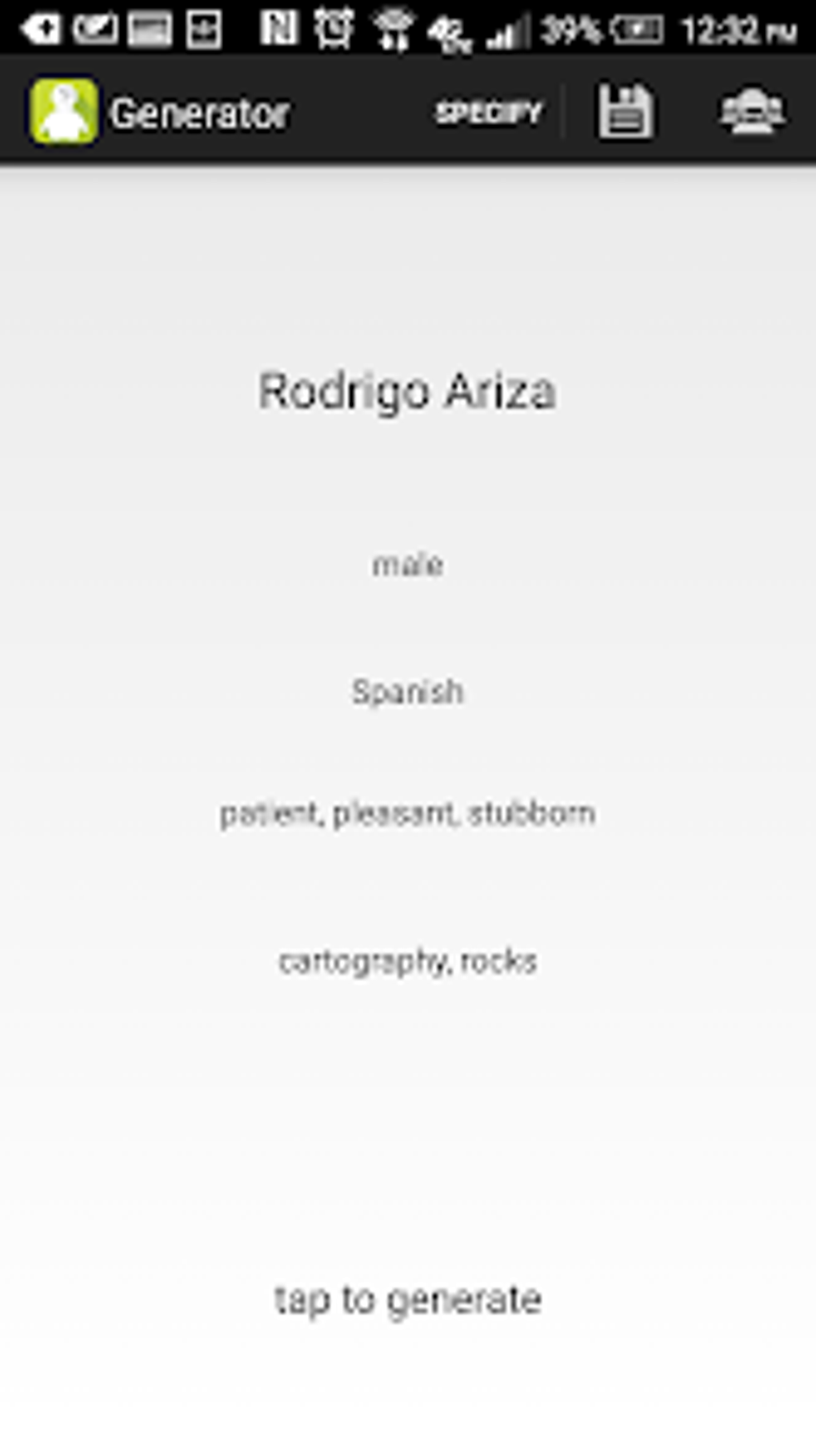 Character Generator for Android - Download