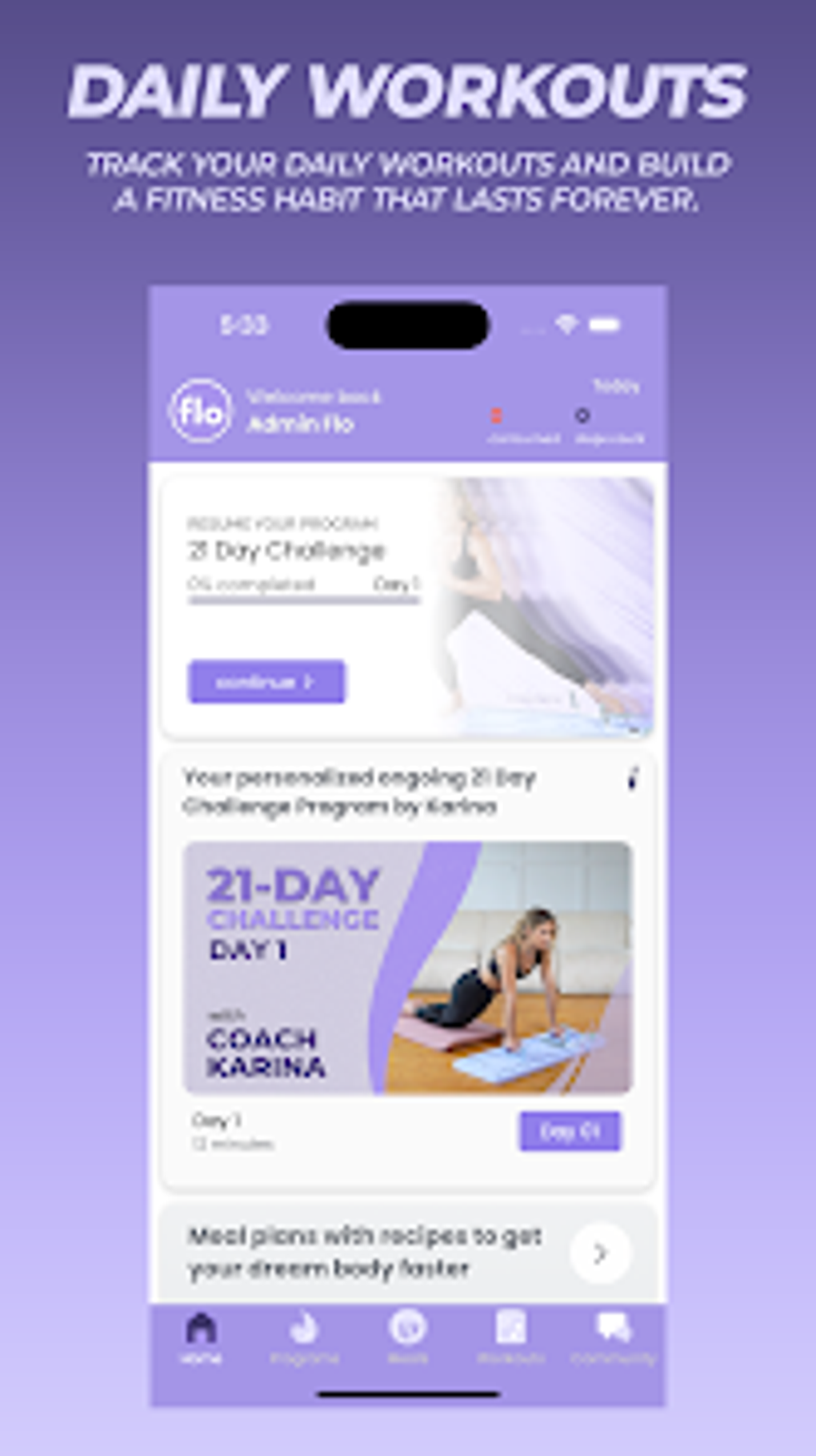 Flo Pilates สำหรับ Android - ดาวน์โหลด