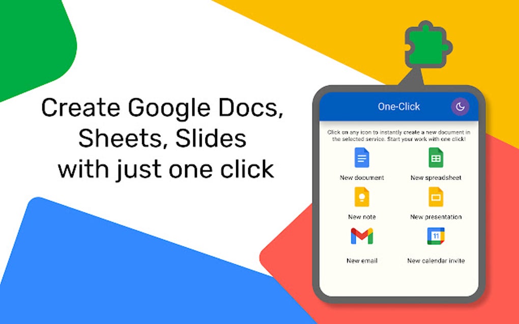 One-Click create Google Docs, Sheets, Slides & More para Google Chrome ... One-Click create Google Docs, Sheets, Slides & More para Google Chrome ...