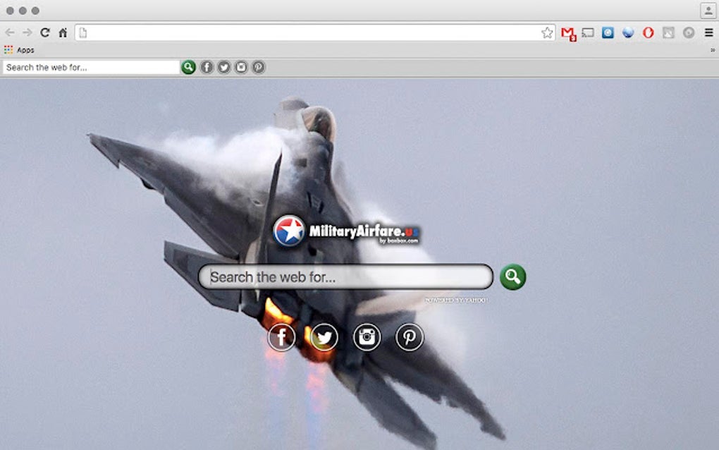 U.S. Air Force New Tab Photos para Google Chrome - Extensión Descargar