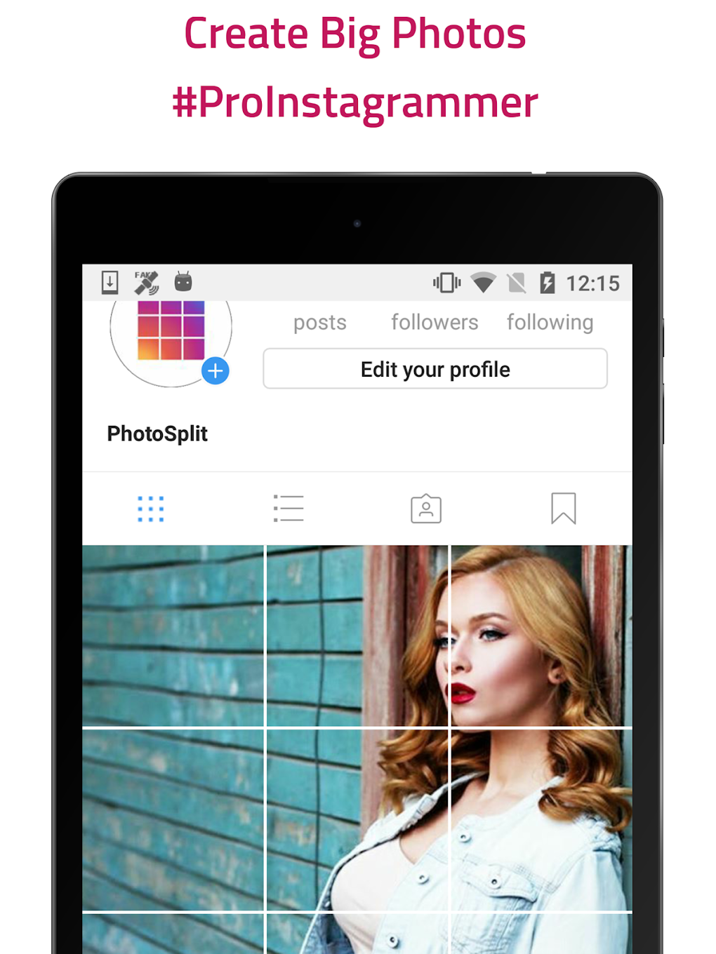 PhotoSplit Grids for Instagram for Android - Download