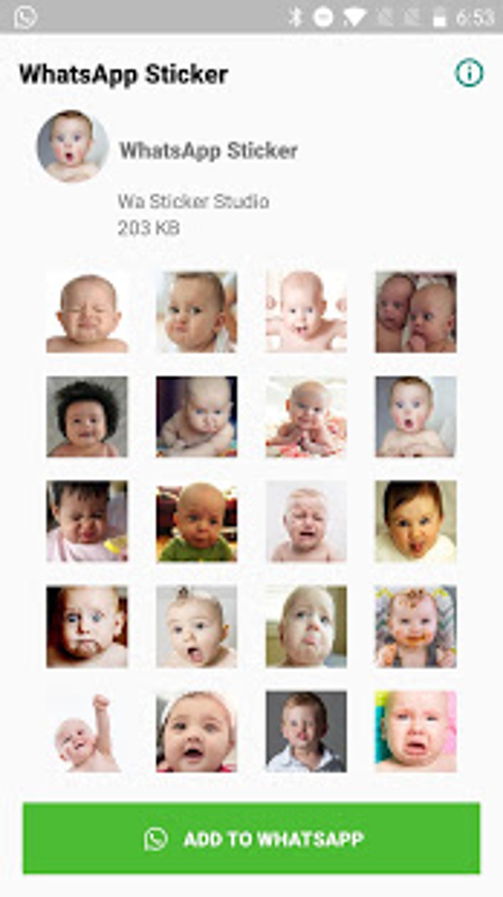 Funny Babies Stickers for WhatsApp WAStickerApps para Android - Descargar