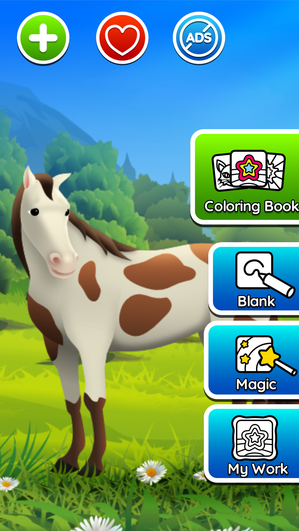 Horse coloring game for iPhone - Download