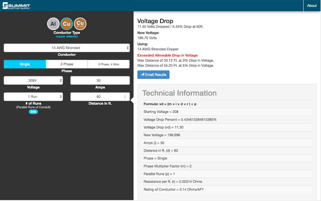 Voltage Drop Calculator APK für Android - Download