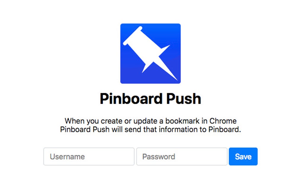Pinboard Push para Google Chrome - Extensión Descargar