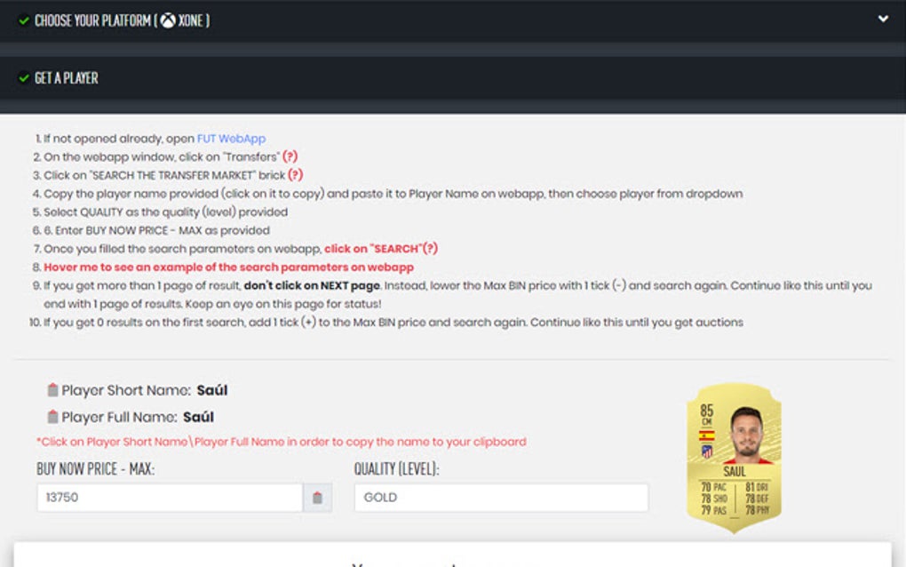 FUTBIN Updater for Google Chrome - Extension Download