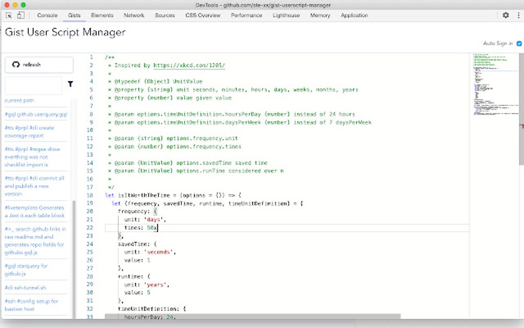 Gist User Script Manager for Google Chrome - Extension Download