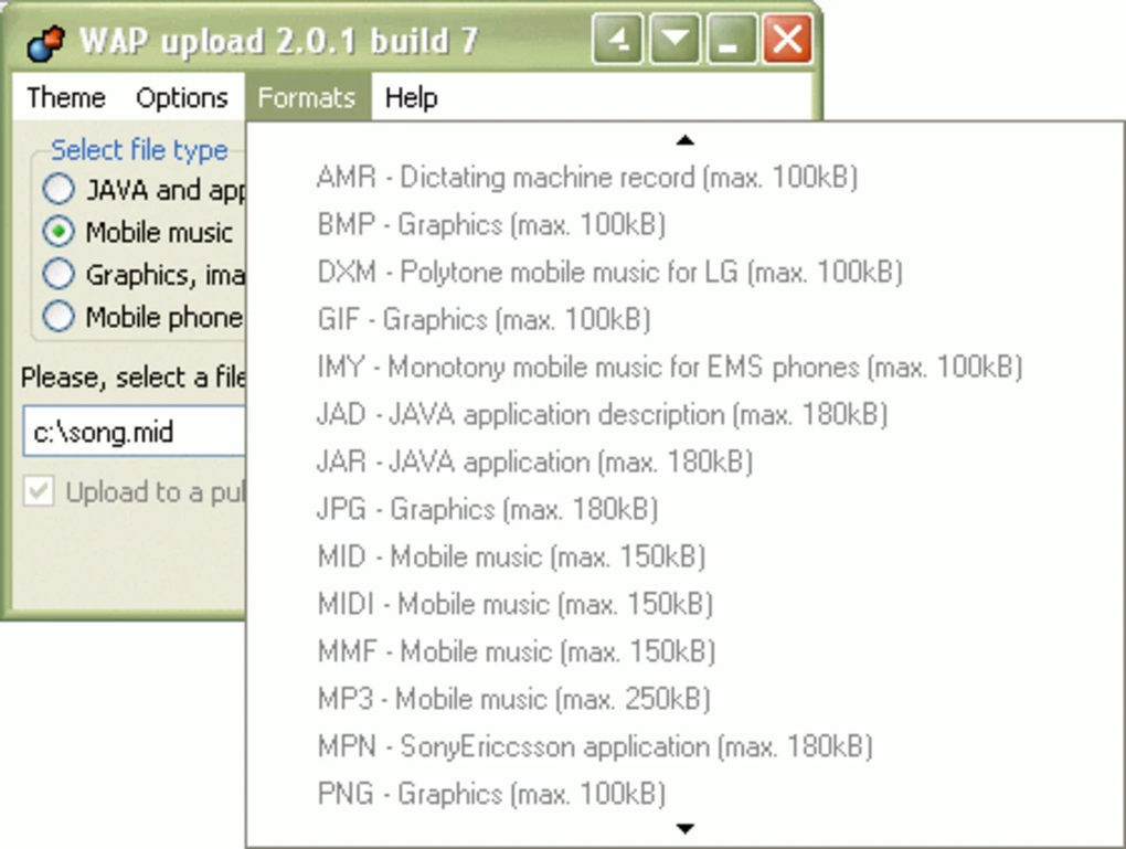 WAP Upload - Download