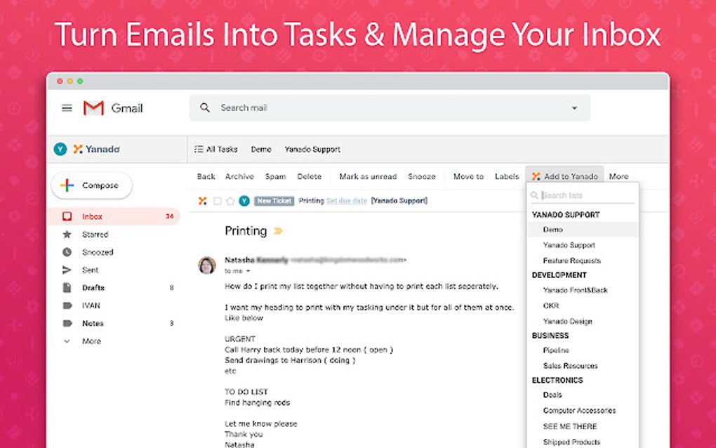 Yanado - Task Management inside Gmail para Google Chrome - Extensión ...