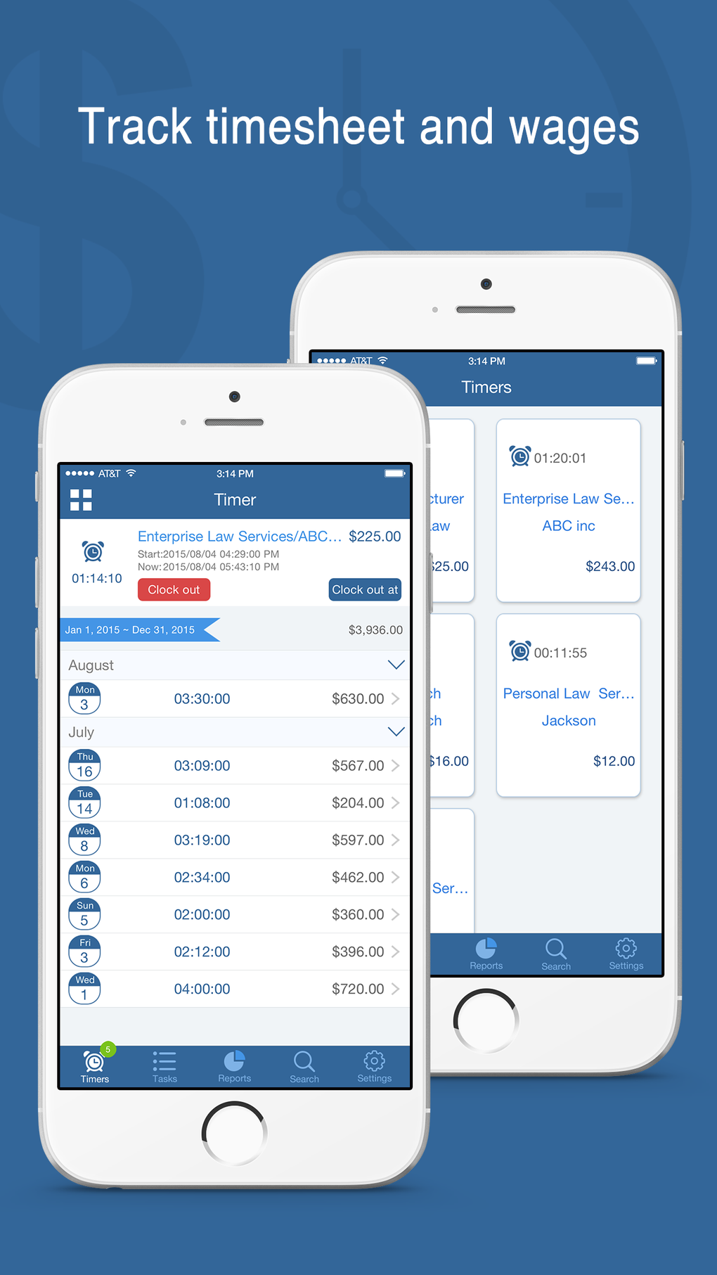 Worktime Tracker Pro para iPhone - Download