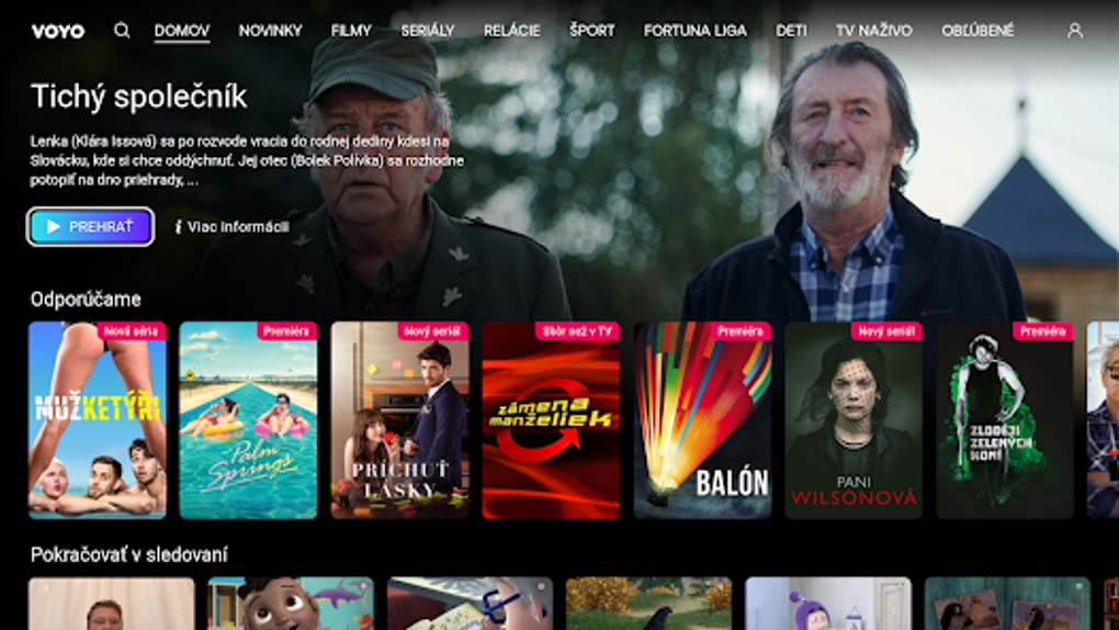 Voyo.sk für Android - Download