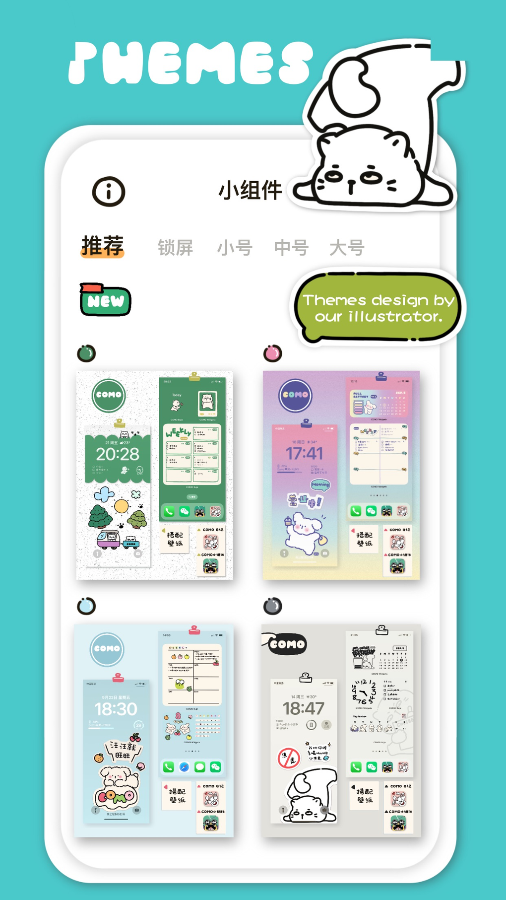 COMO Widgets - Adorable Widget for iPhone - Download