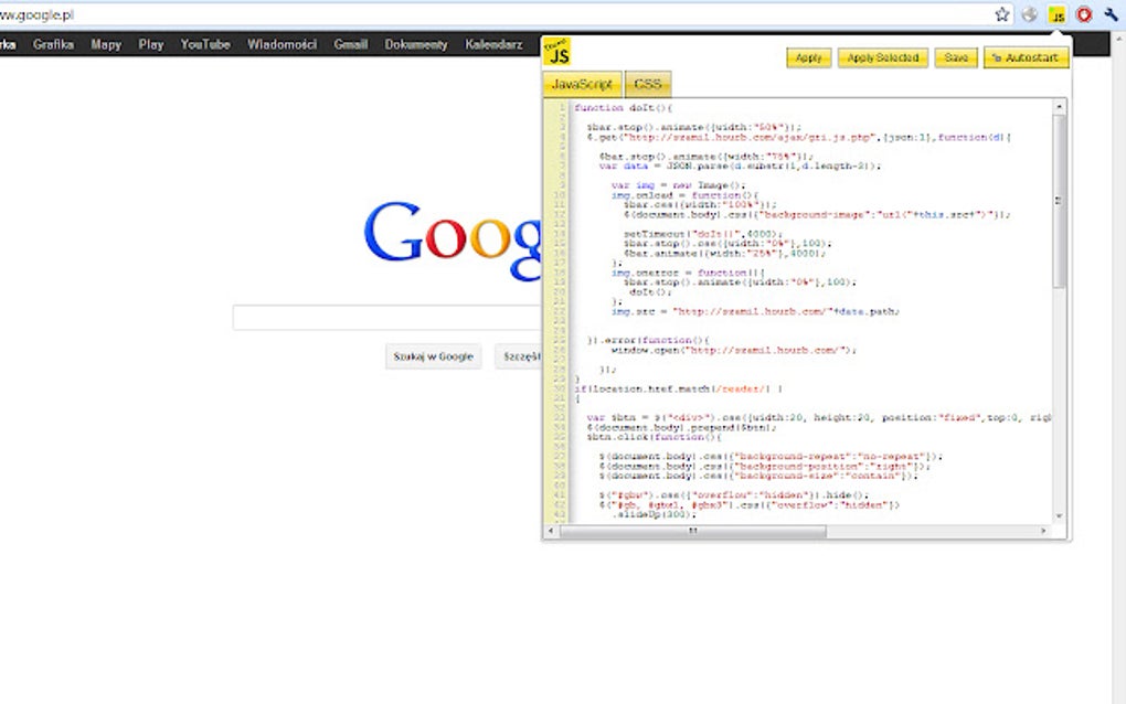 JScript tricks for Google Chrome - Extension Download