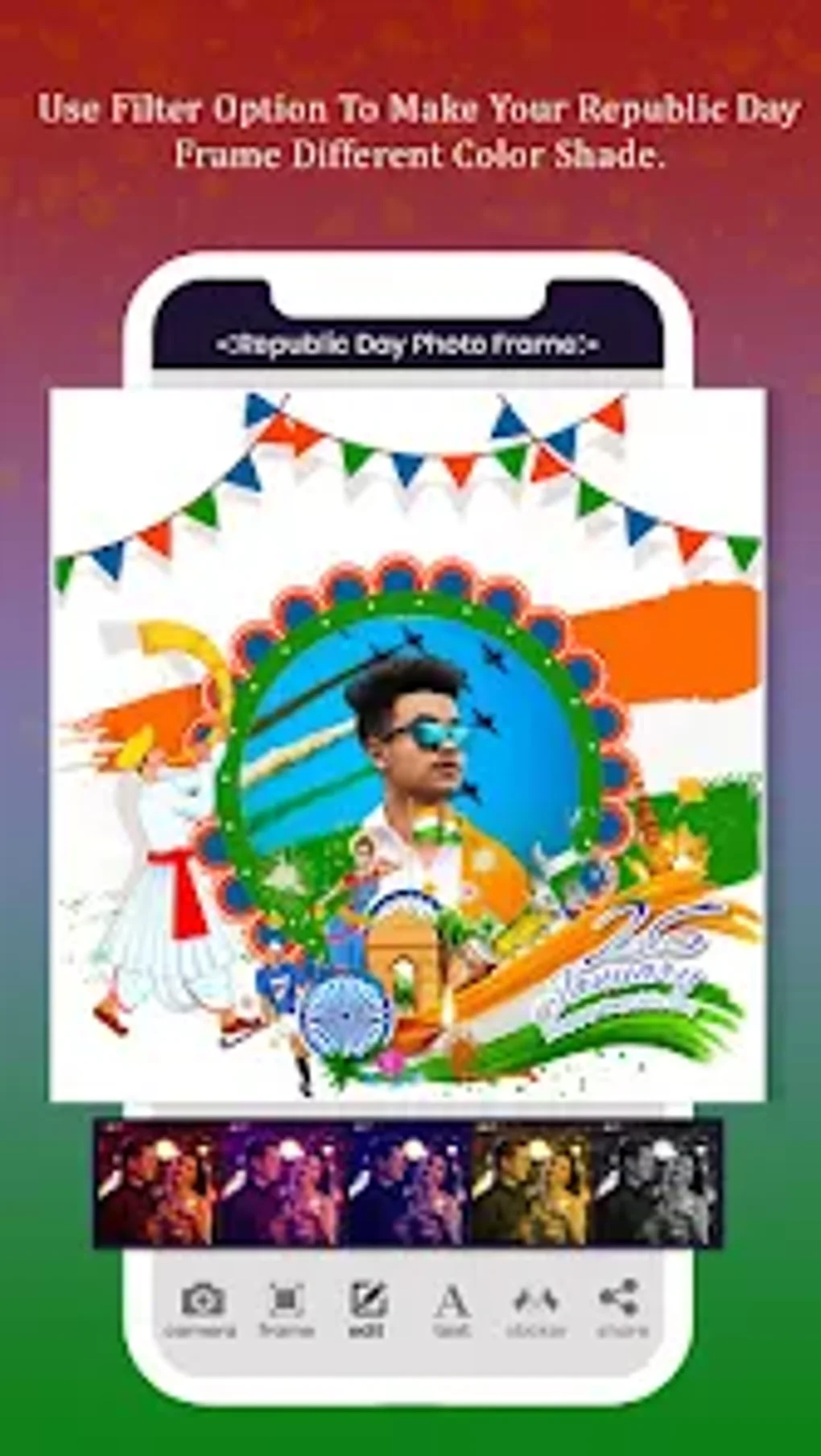 Republic Day Photo Frame para Android - Descargar