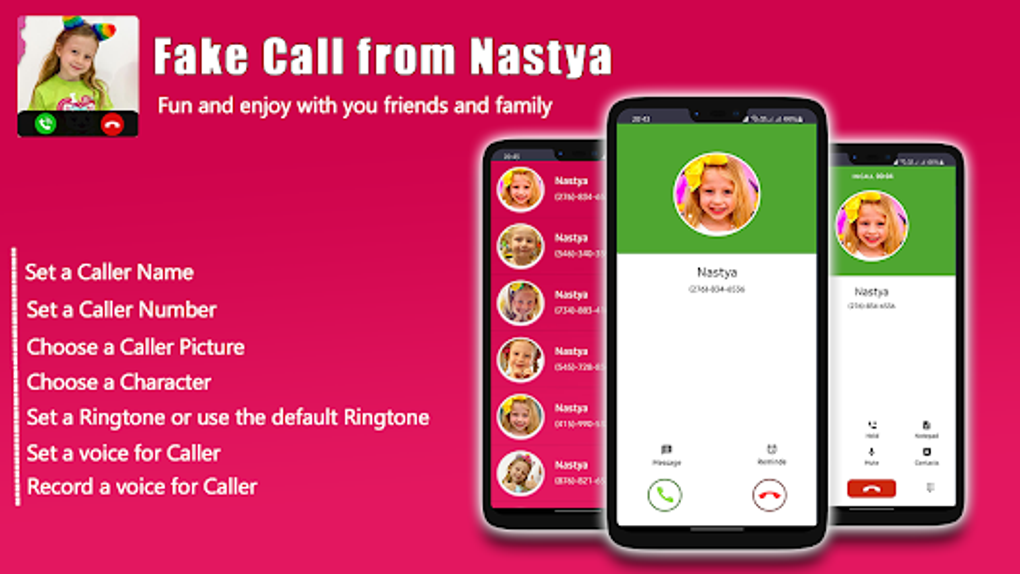 Fake call from Nastya for Android - Download