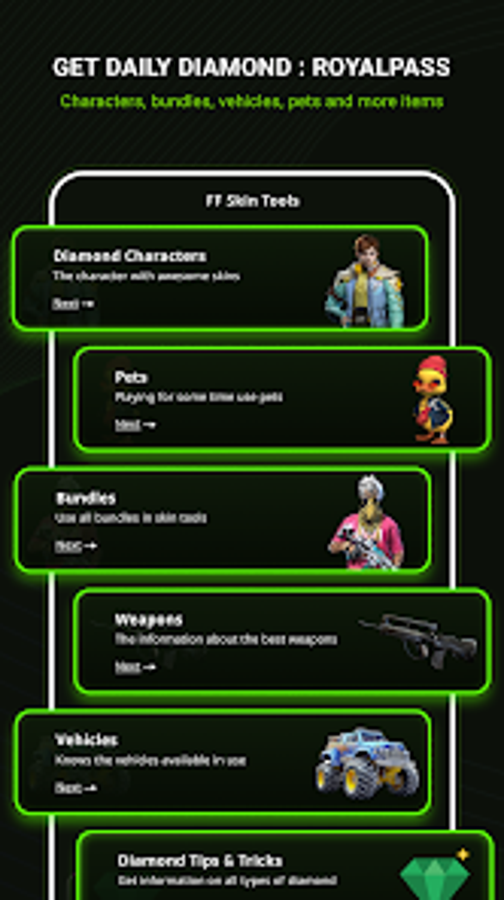 Get Daily Diamond : Royalpass per Android - Download