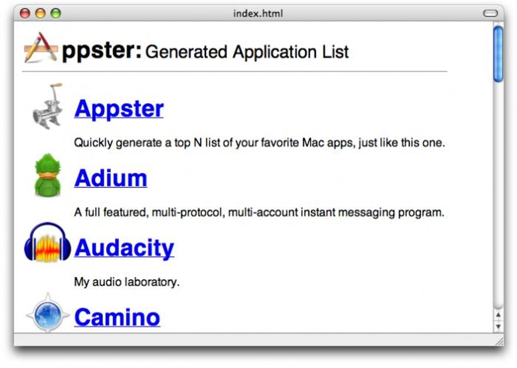Appster para Mac - Download
