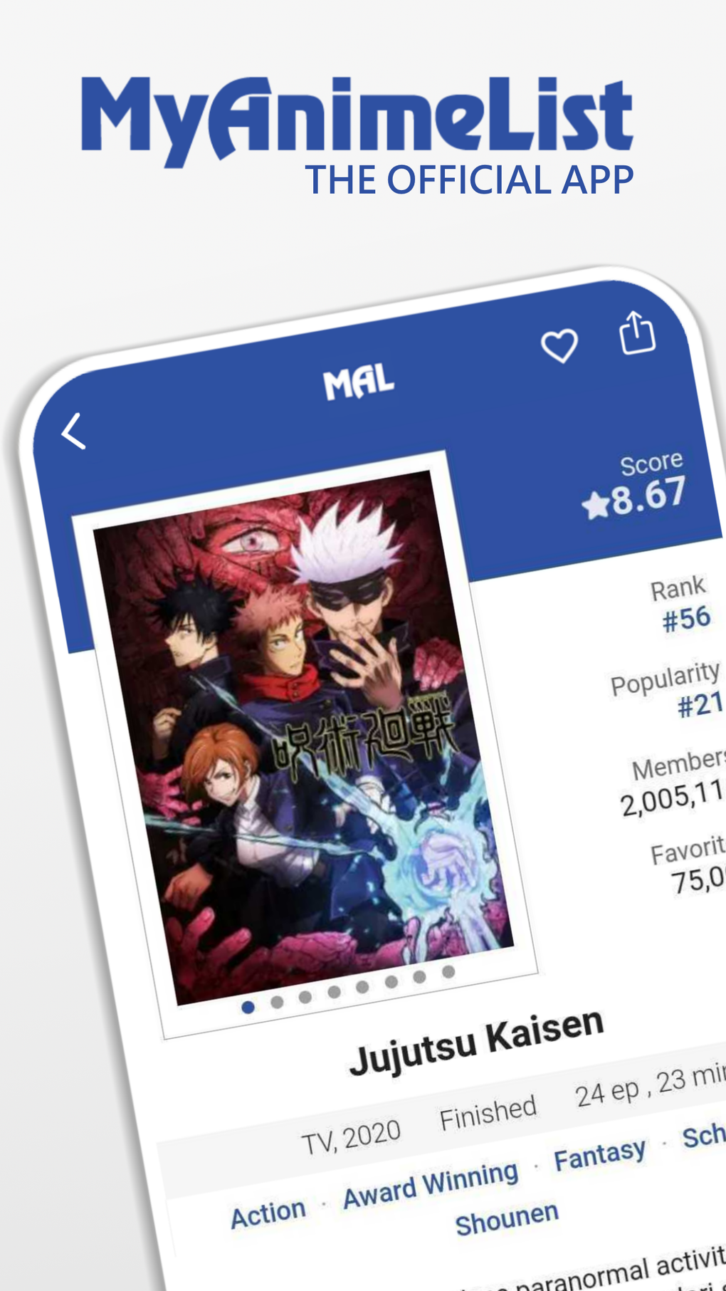 MyAnimeList Official для iPhone — Скачать