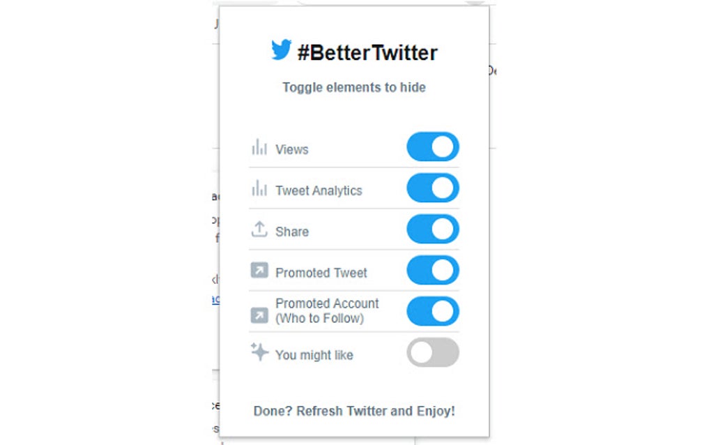 Better Twitter para Google Chrome - Extensión Descargar