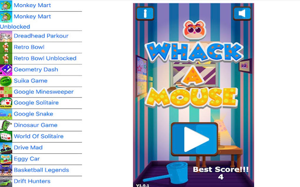 Whack a Mouse pour Google Chrome - Extension Télécharger