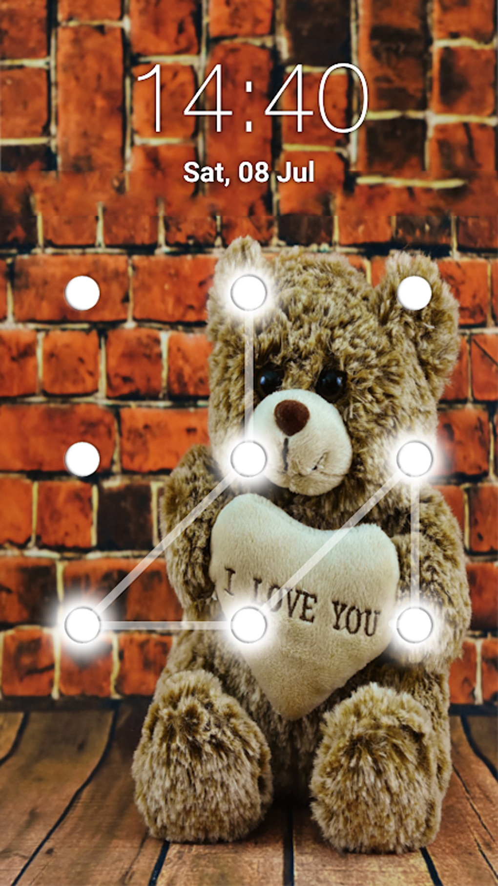 Teddy Bear Pattern Lock Screen para Android - Descargar
