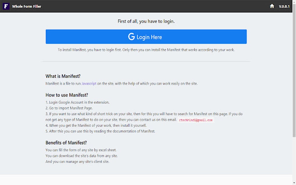 Whole Form Filler - CTH for Google Chrome - Extension Download