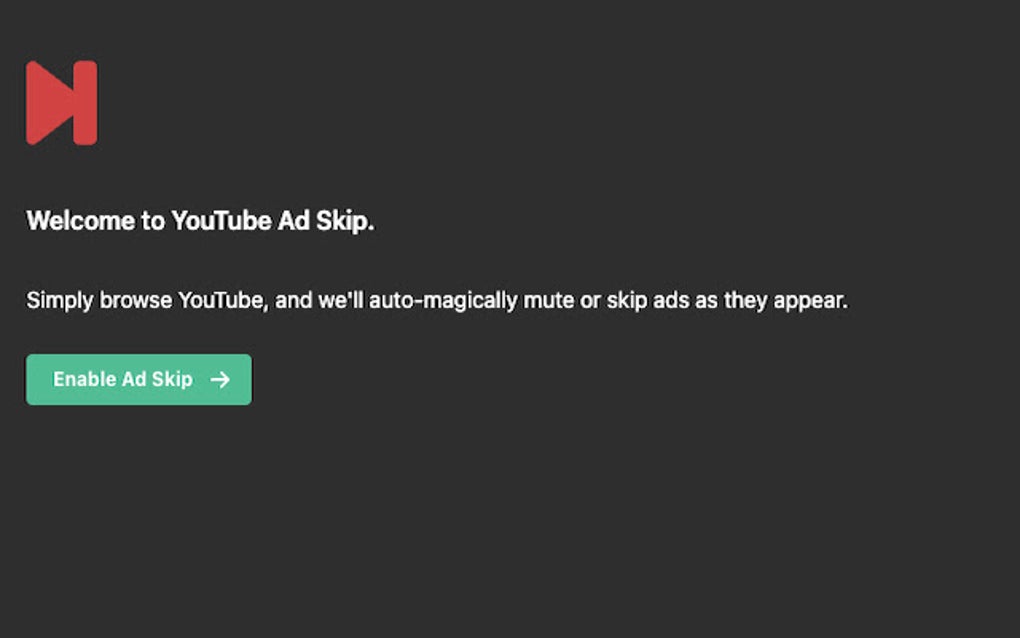 YouTube Ad Skip Google Chrome 용 - 확장 프로그램 다운로드