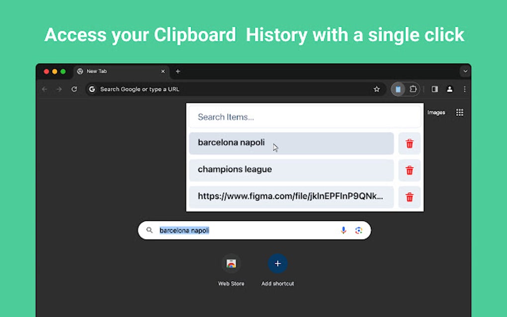 Clipboard History Google Chrome 용 - 확장 프로그램 다운로드