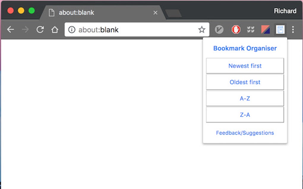 bookmark organiser for Google Chrome - Extension Download