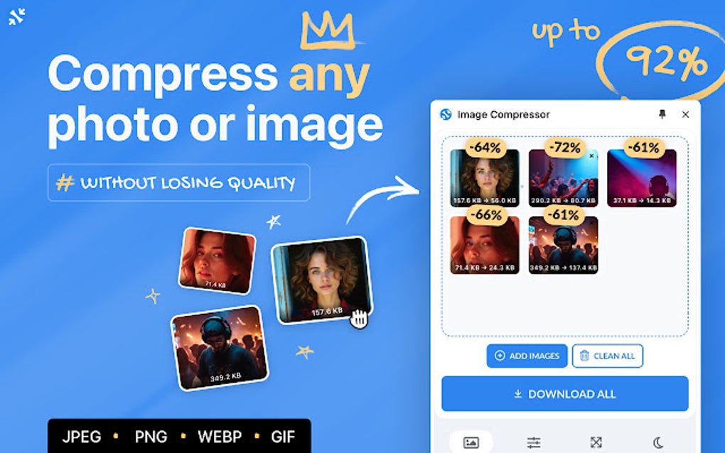 Photo Compressor für Google Chrome - Erweiterung Download