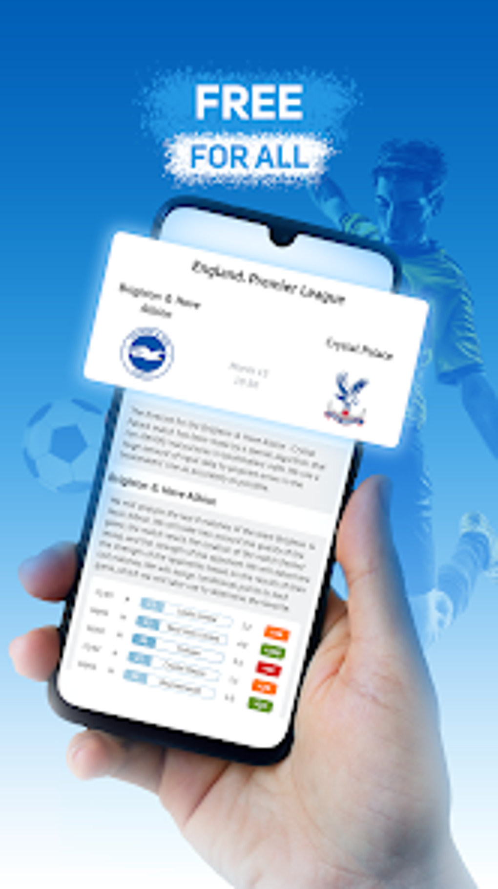 Football Predictions pour Android - Télécharger