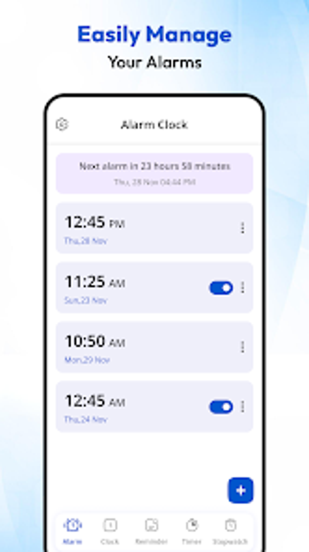 Alarm Clock Reminder para Android - Descargar