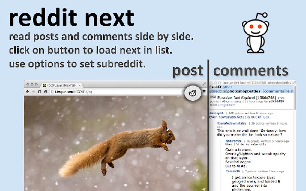 Reddit Next for Google Chrome - Extension Download