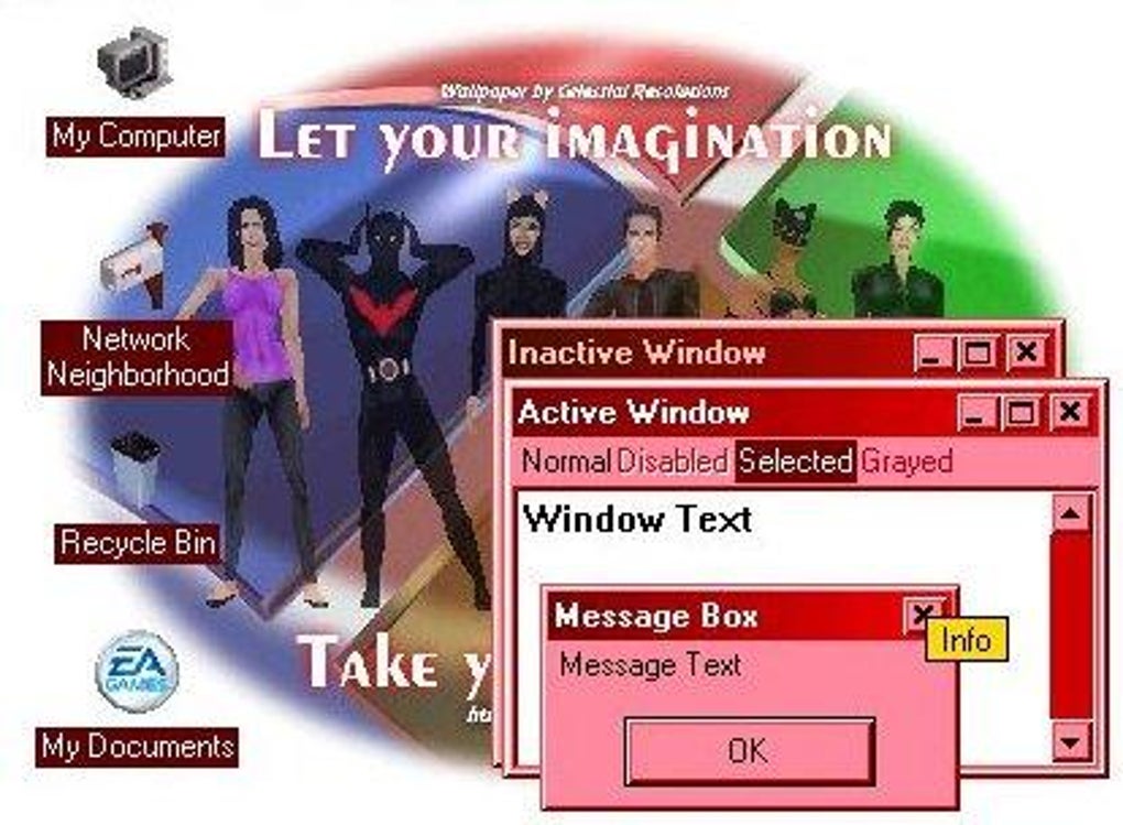 The Sims PC Game - 2 Themes - Download