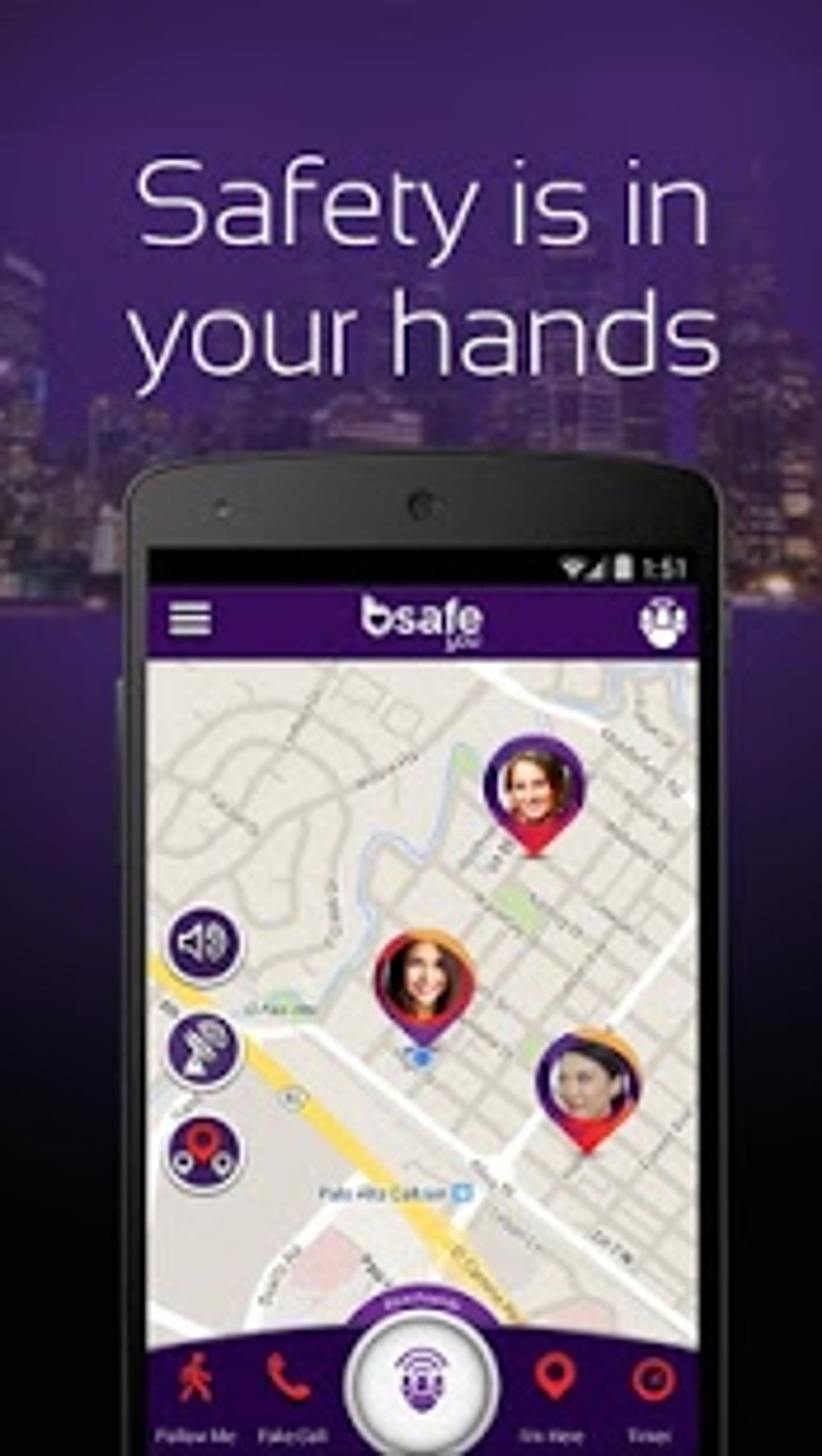 bSafe - Never Walk Alone para Android - Descargar