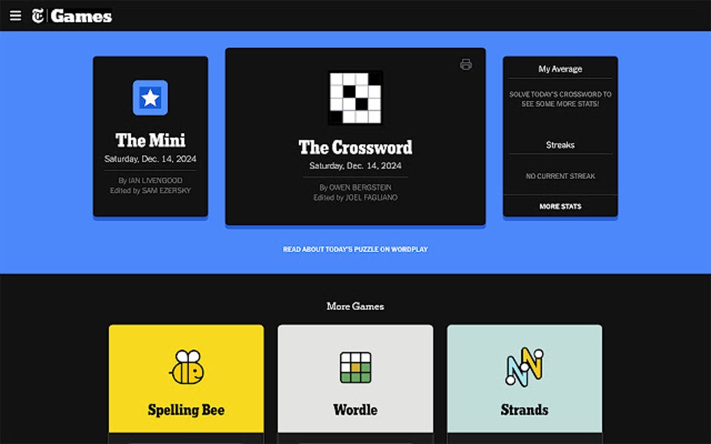 NY Times Games Dark Mode para Google Chrome - Extensión Descargar
