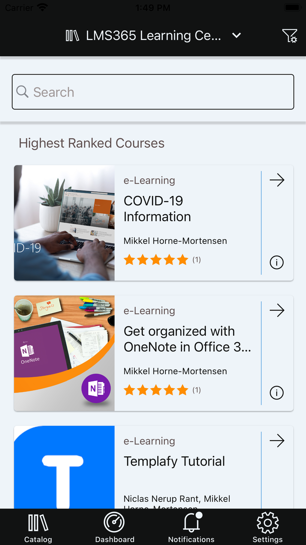 LMS365 para iPhone - Descargar