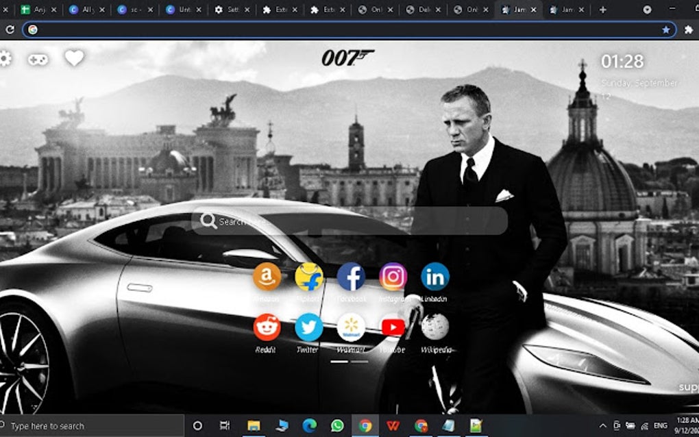 James Bond Wallpaper New Tab Theme[Install] para Google Chrome ...