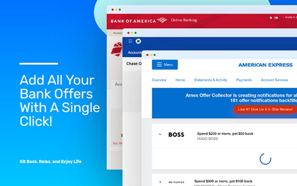 Amex BoA Chase Citi Offer Collector สำหรับ Google Chrome - ส่วนขยาย ...