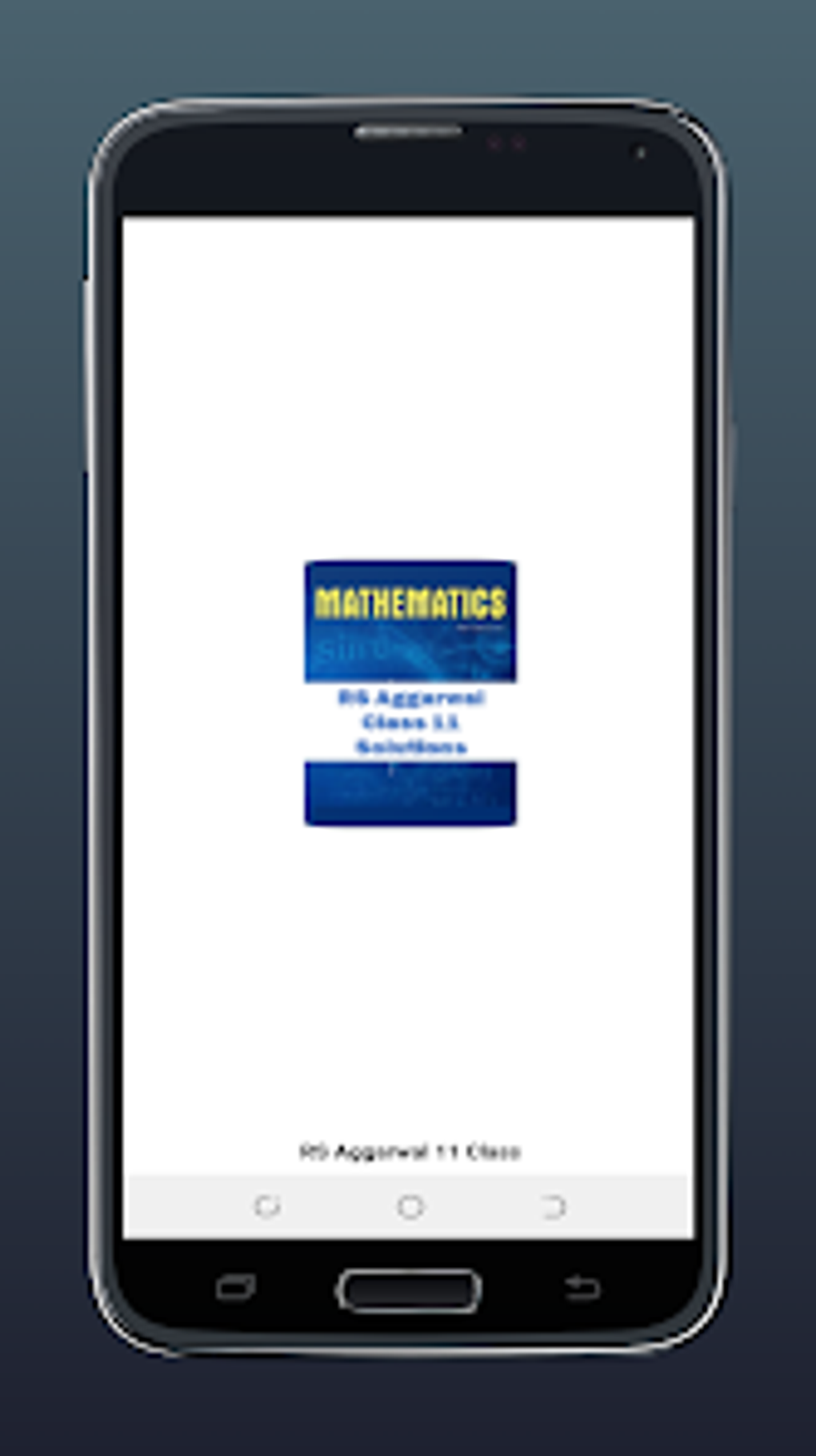 Android Için Rs Aggarwal 11 Class İndir