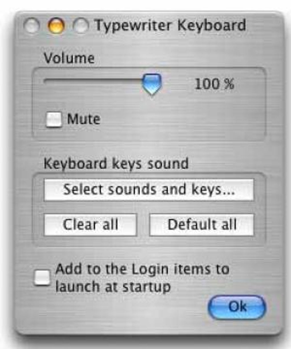 Typewriter Keyboard para Mac - Descargar