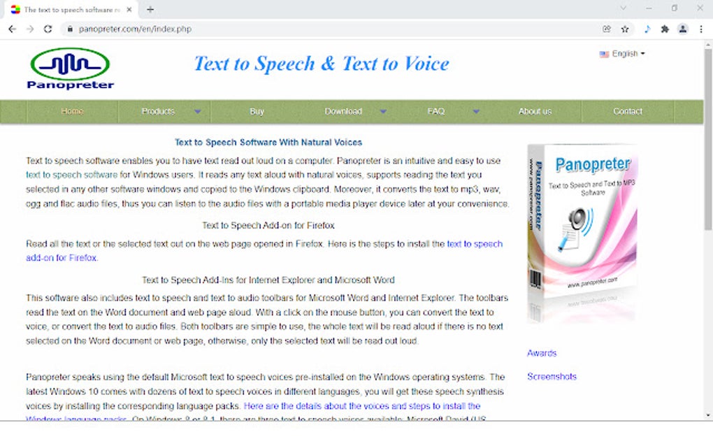 Text to Speech Extension - Panopreter.com para Google Chrome ...