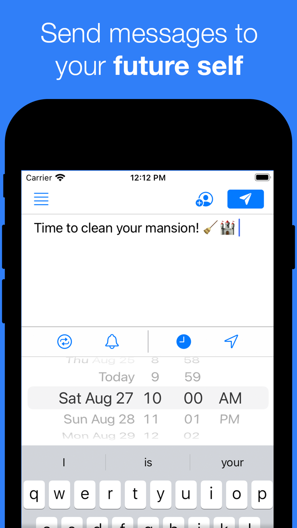 HiFutureSelf - Future Messages for iPhone - Download